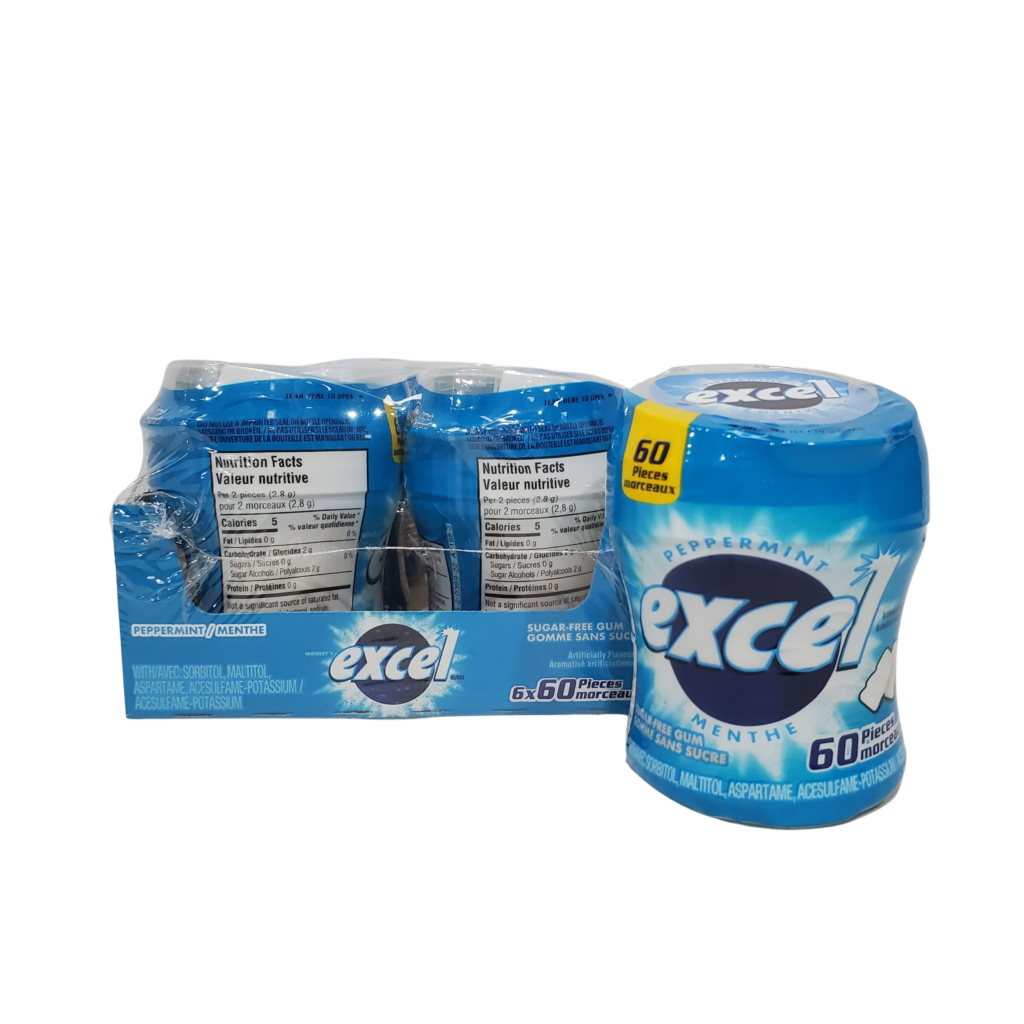 Candyzoo wholesale inc.| Excel Jar Peppermint 6ct - Candyzoo wholesale inc.
