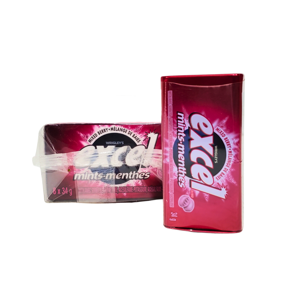 Candyzoo wholesale inc.| Excel Mixed Berry 8x34g - Candyzoo wholesale inc.